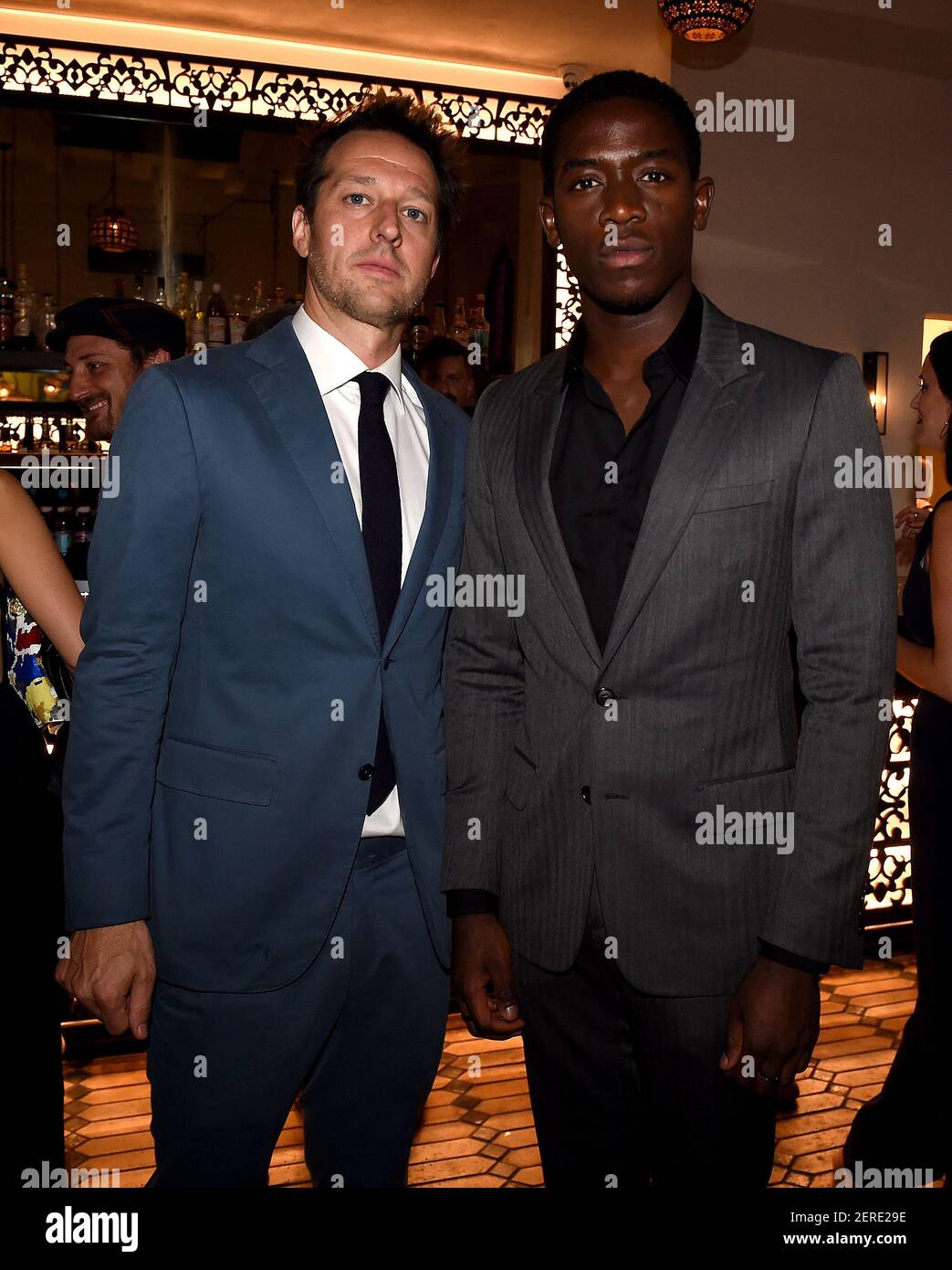 LOS ANGELES, CA - JULY 16: Dave Andron and Damson Idris attend the post ...
