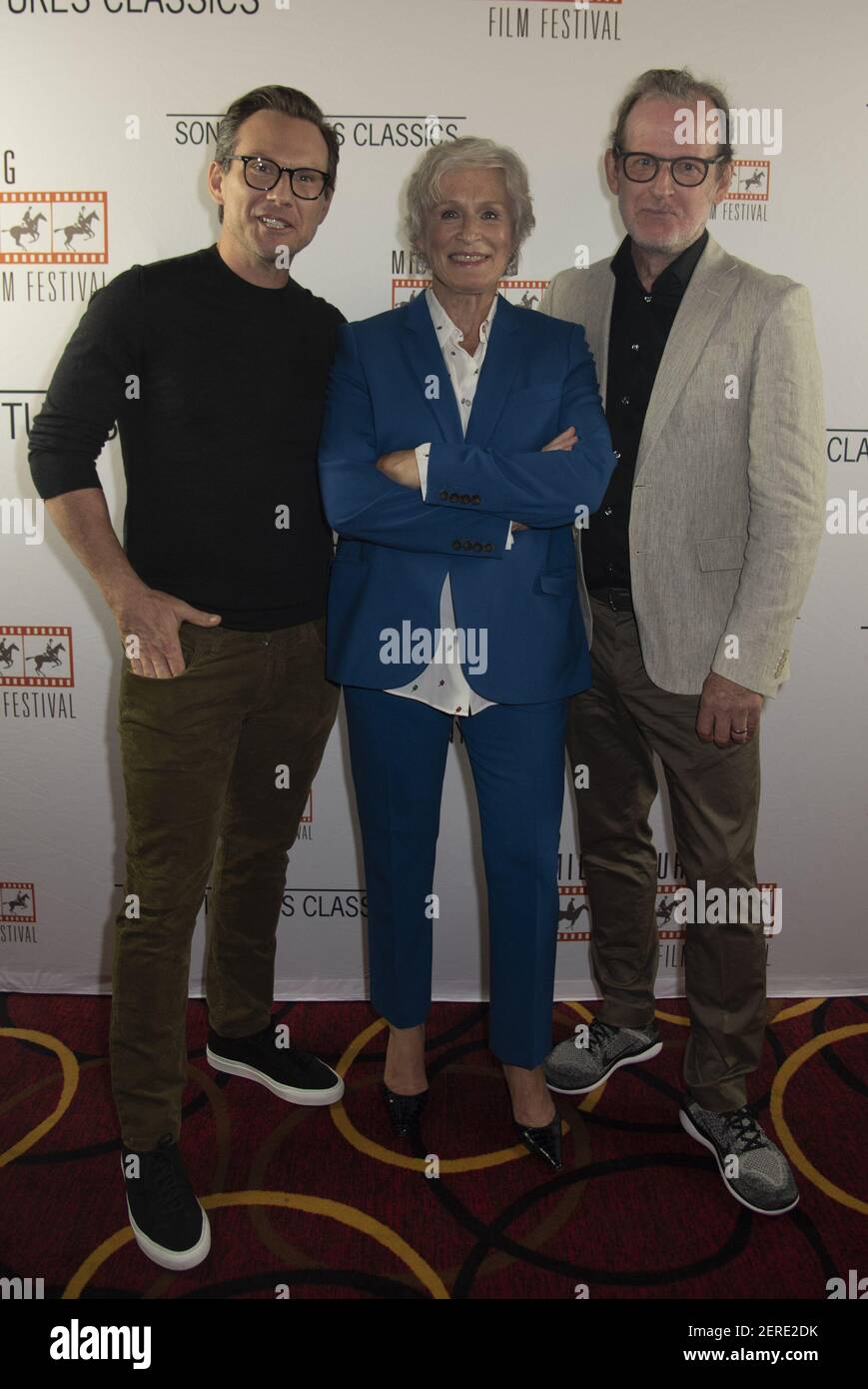 Actors Christian Slater, Glenn Close and director Björn Runge attend a ...