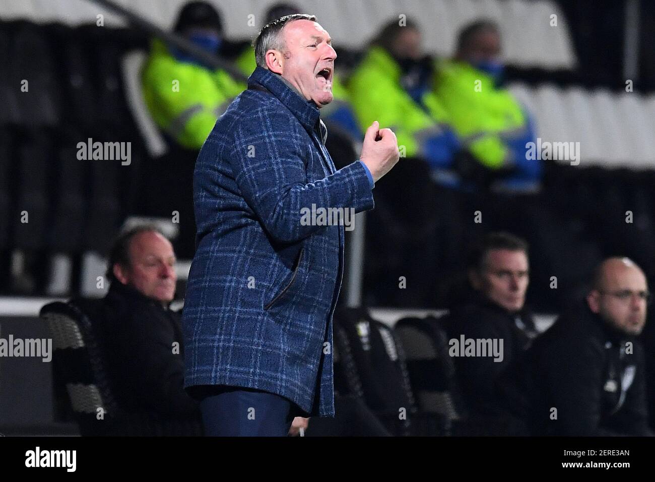 ALMELO, NETHERLANDS - FEBRUARY 27: Coach Ron Jans of FC Twente during ...