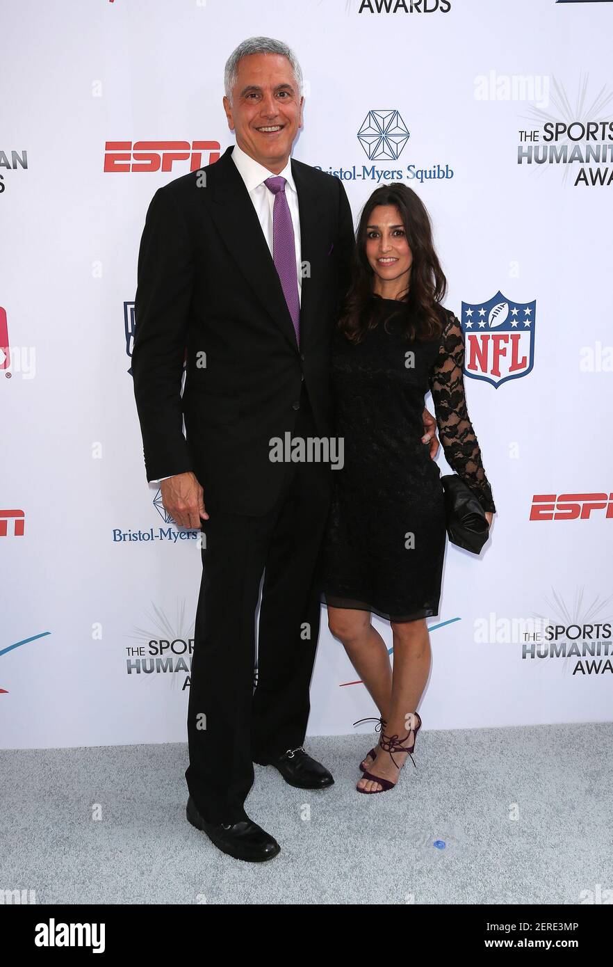 Len O'Donnell and Theresa O'Donnell at the ESPN 2018 Sports Humanitarian Awards held at LA LIVE ...