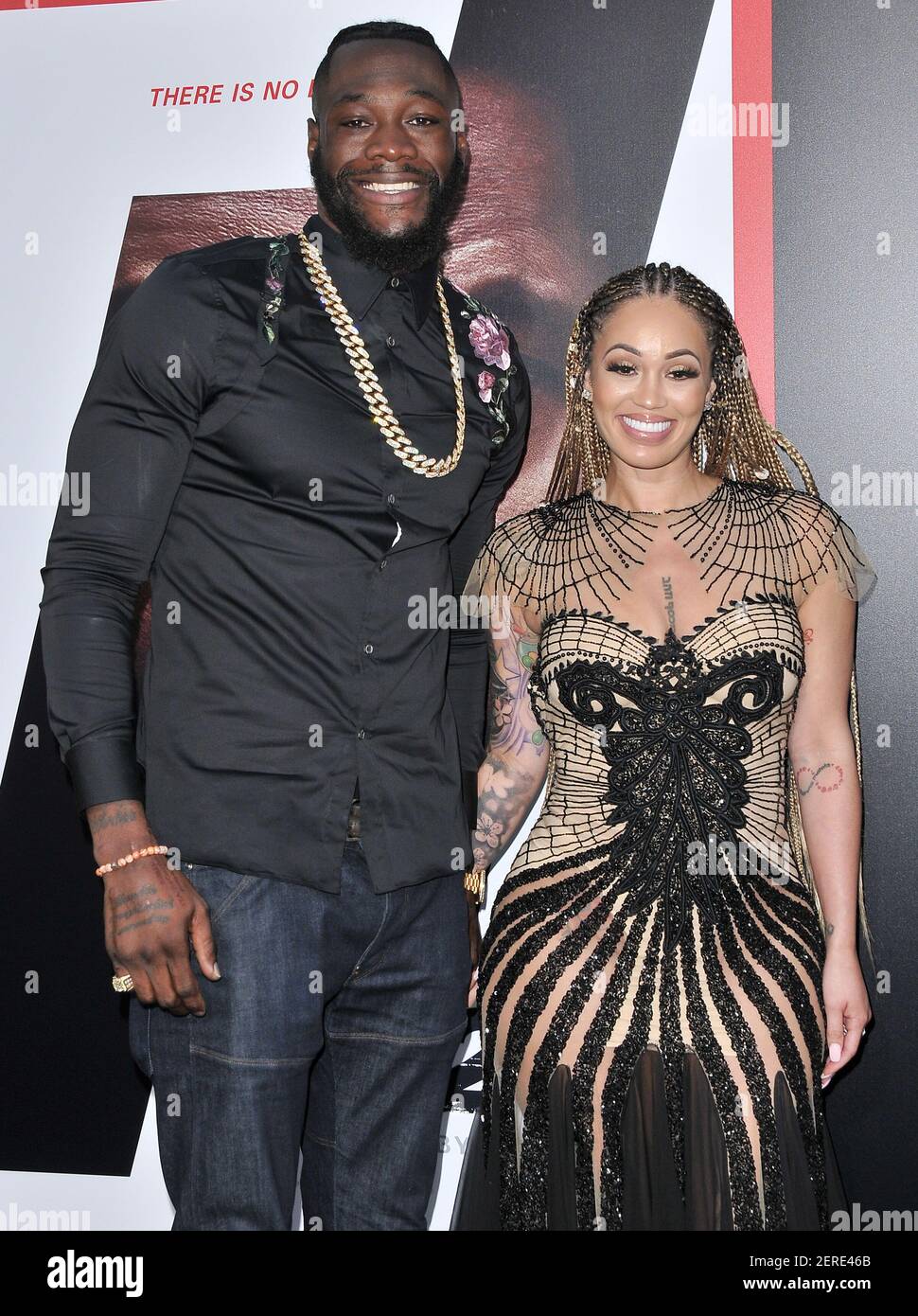(L-R) Deontay Wilder and Telli Swift arrives at "The Equalizer 2" Los ...