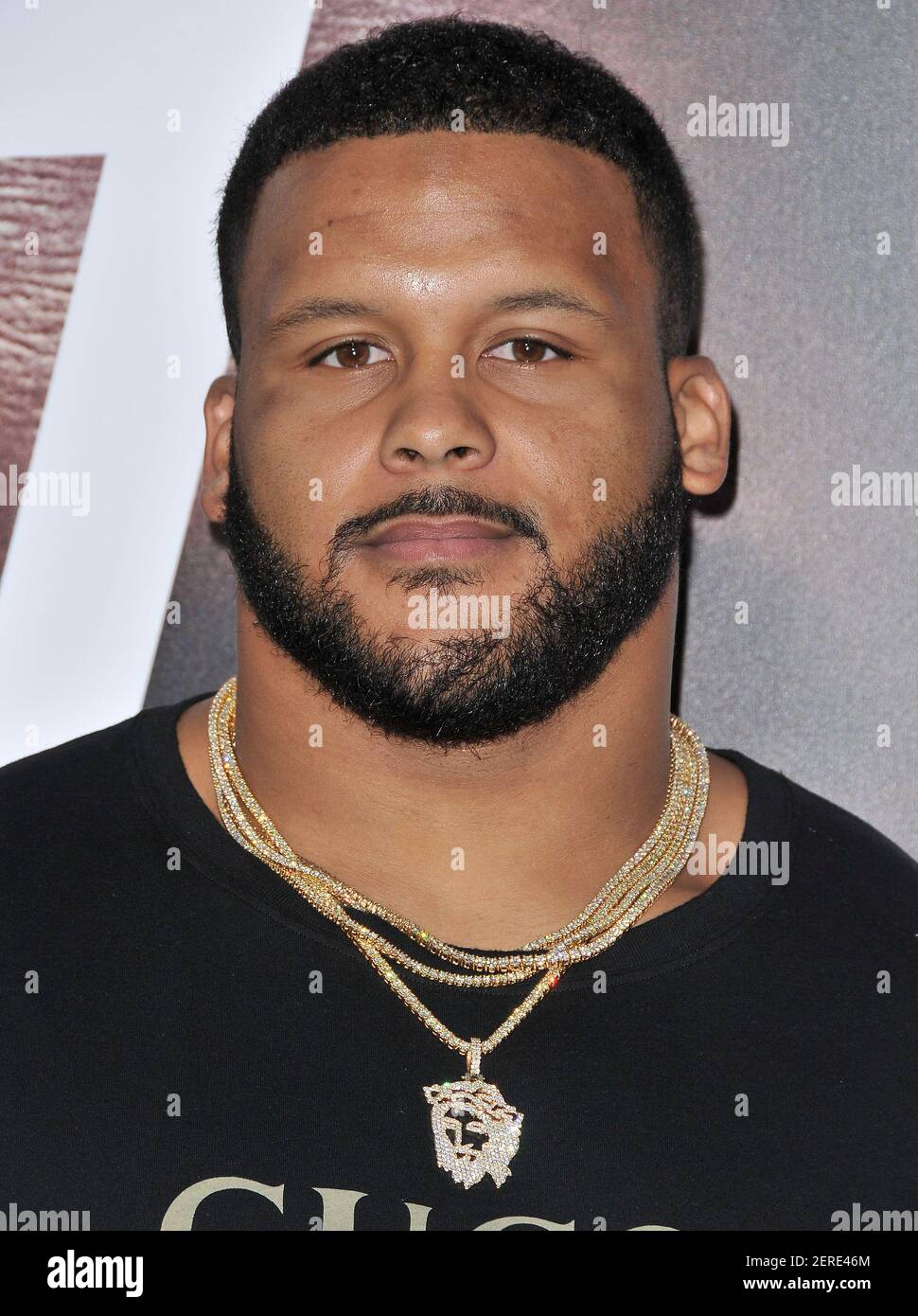 Aaron Donald arrives at "The Equalizer 2" Los Angeles Premiere held at ...
