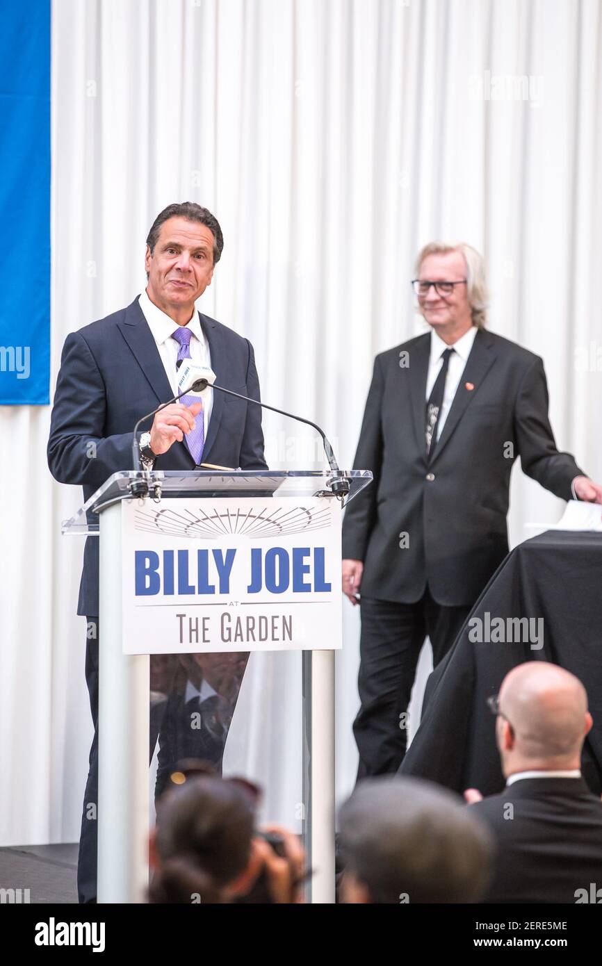 NY State Governor Andrew Cuomo speaks as Madison Square Garden ...