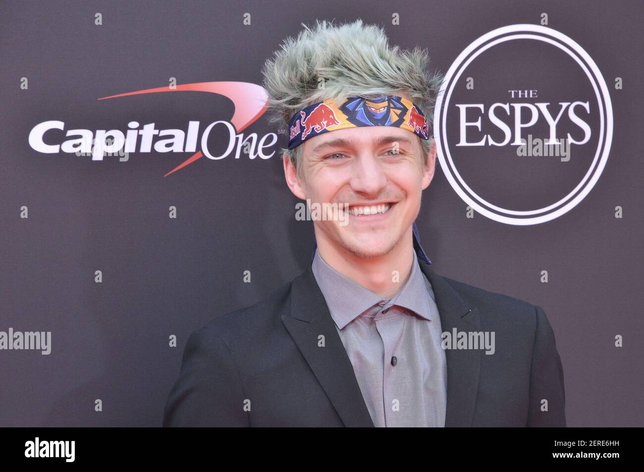Ninja aka Tyler Blevins arrives at The 2018 ESPYS held at the Microsoft ...