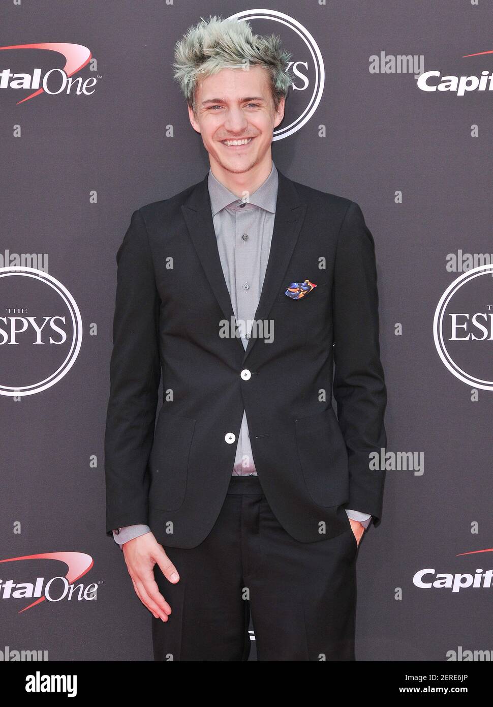 Ninja aka Tyler Blevins arrives at The 2018 ESPYS held at the Microsoft ...