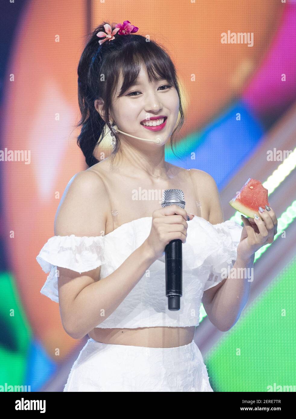 18 July 2018 - Goyang, South Korea : Japanese vocal Mina, member of K ...