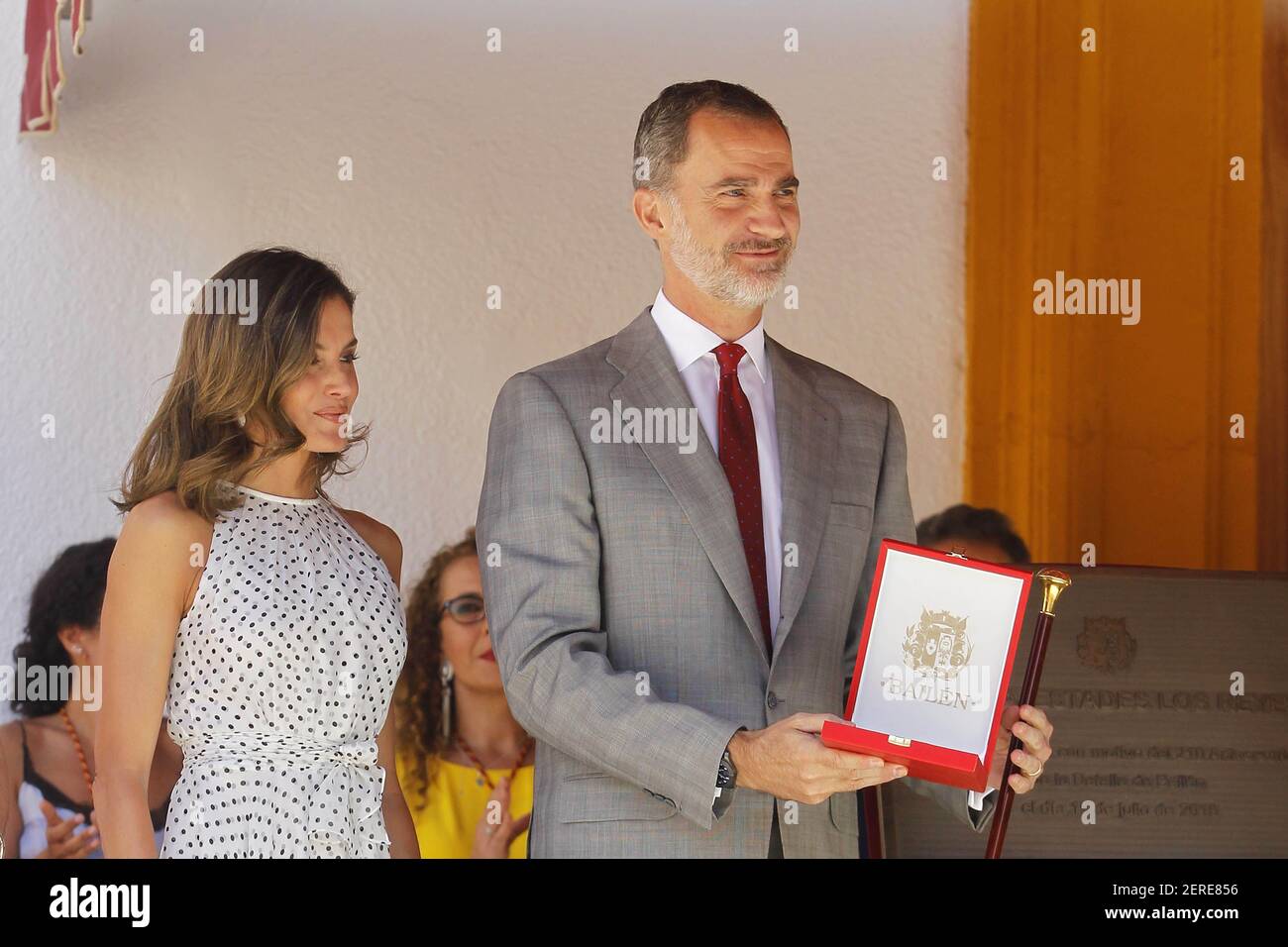 19-07-2018 Bailen Queen Letizia and King Felipe during the ceremonies ...