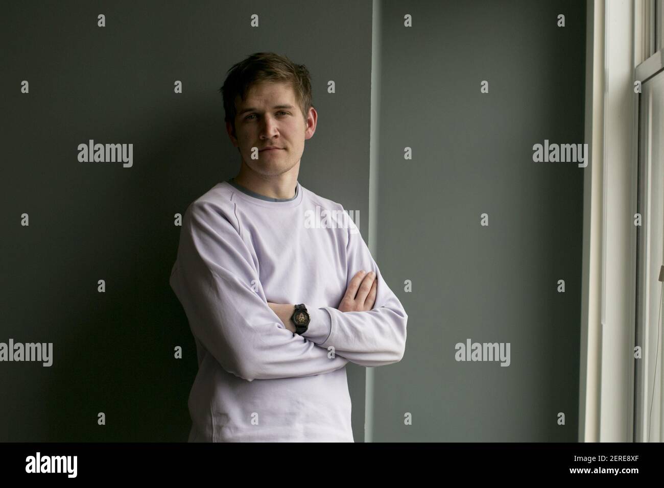 Comedian Bo Burnham poses for a portrait at DePaul University's ...