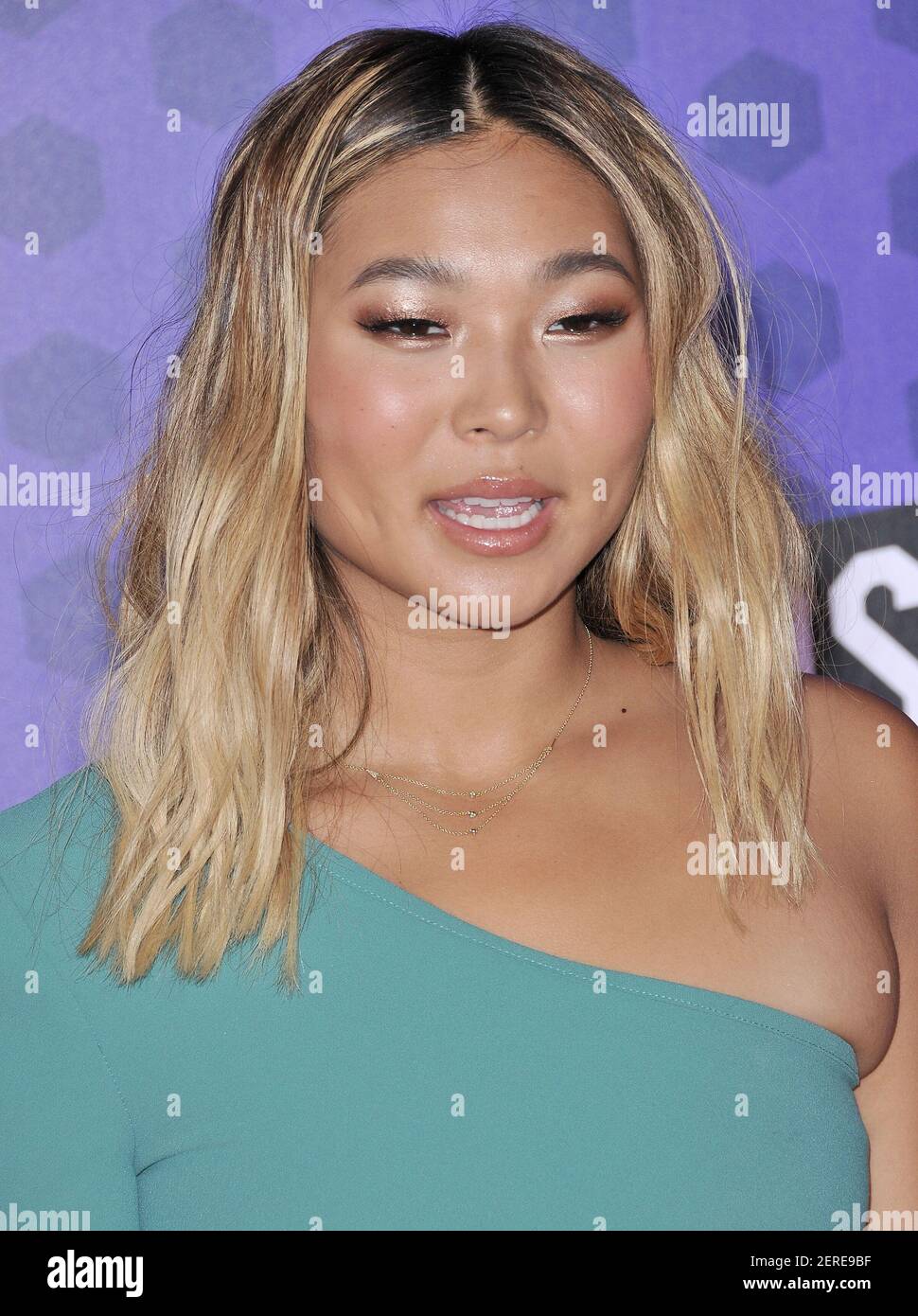 Chloe Kim arrives at the Nickelodeon's Kids’ Choice Sports 2018 held at ...