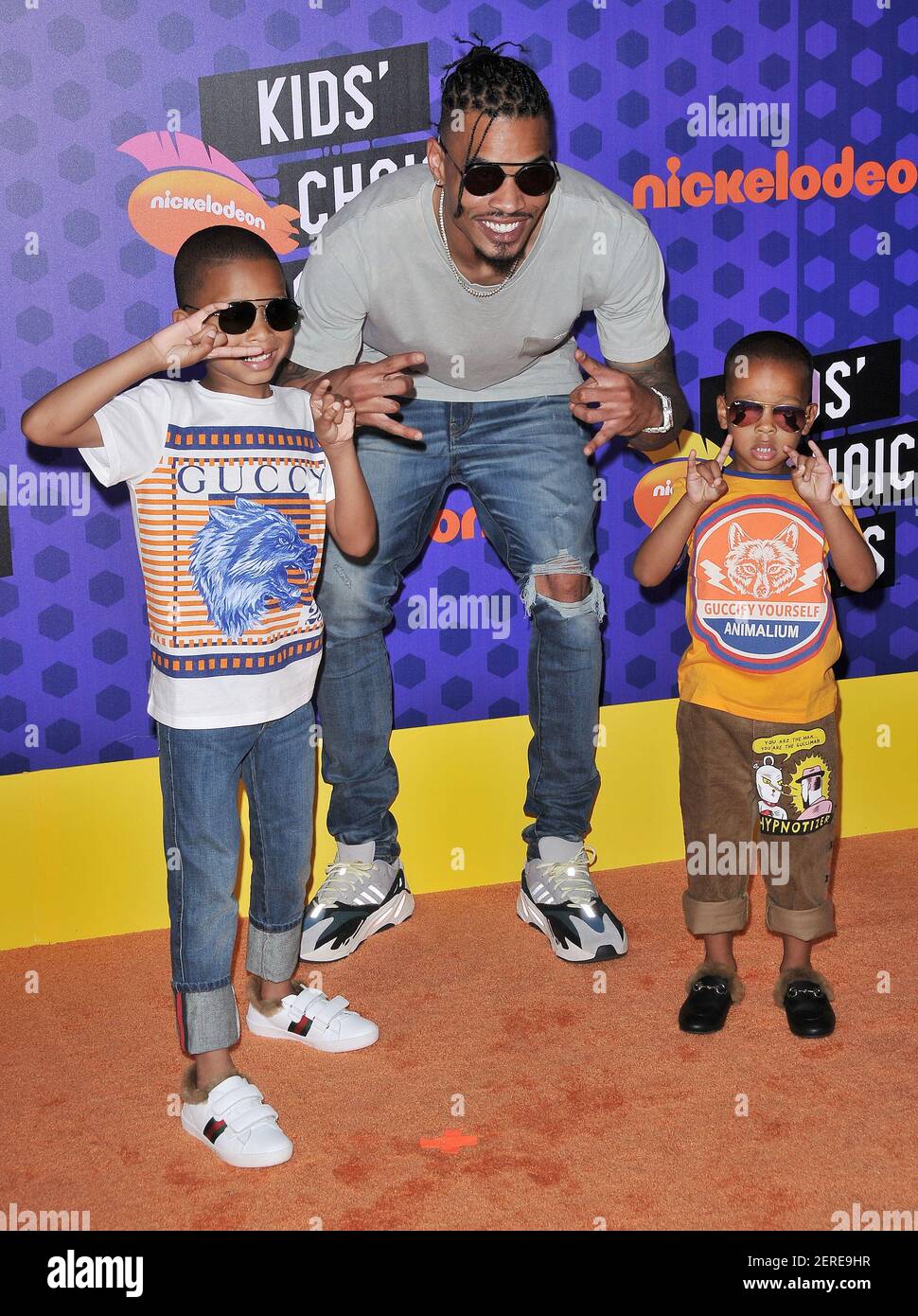 (L-R) Julius Green, Gerald Green and Geremiah Green arrives at the ...