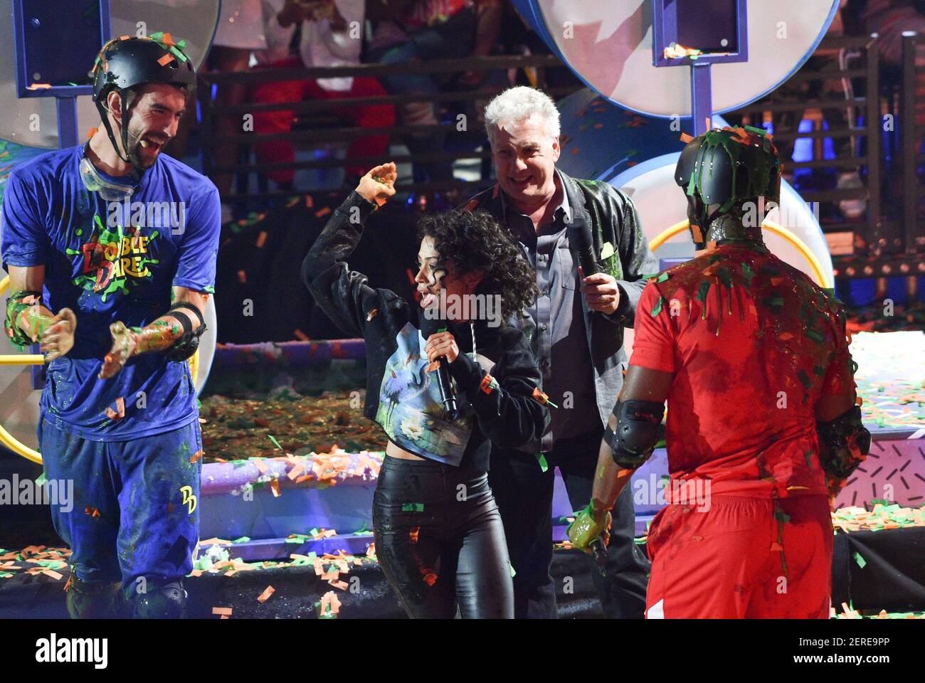 SANTA MONICA - JULY 19: Chris Paul, Michael Phelps, Marc Summers and ...