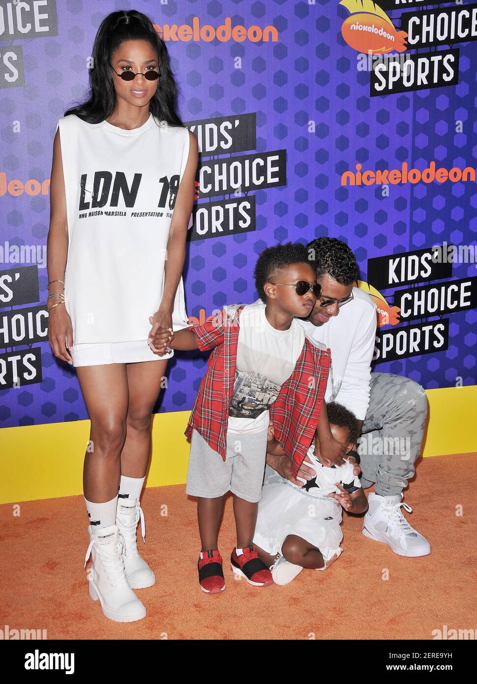 (L-R) Ciara, Future Zahir Wilburn, Sienna Princess Wilson and Russell ...