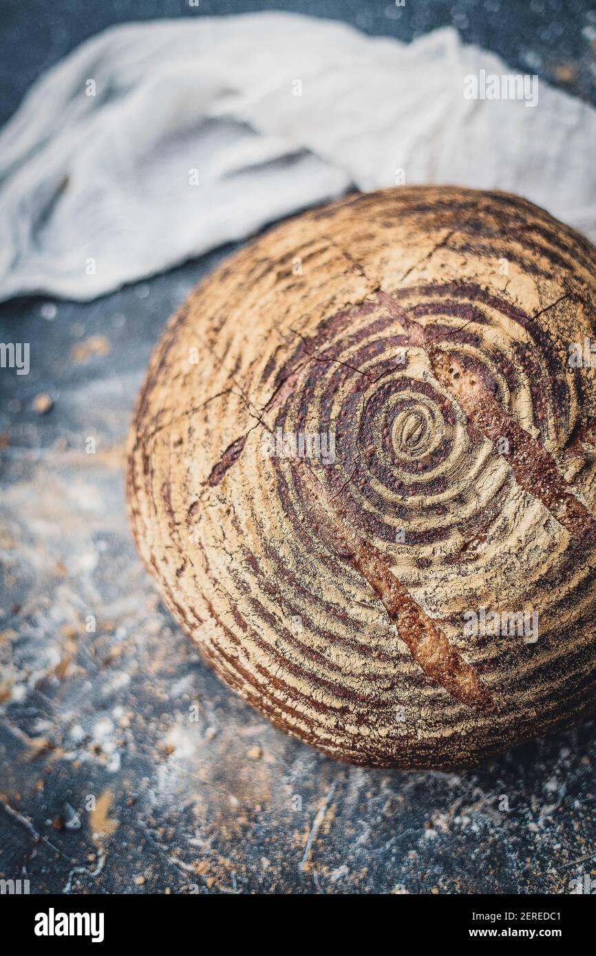 Sourdough Bread Closeup Stock Photo Alamy