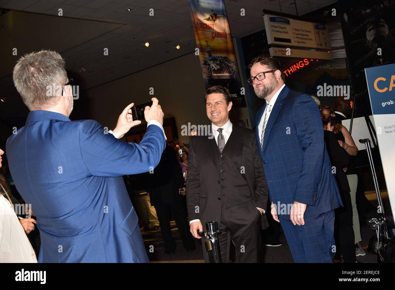 Director Christopher McQuarrie, Actor Tom Cruise and Zarth Bertsch ...