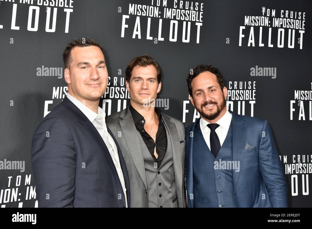 Charley Cavill, Henry Cavil, and Ben Blankenship attend the "Mission ...