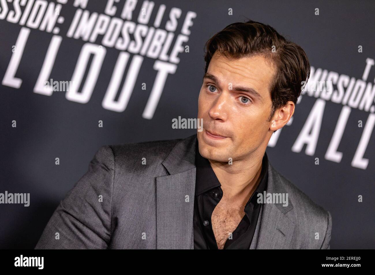 Actor Henry Cavill who plays "August Walker" in Mission: Impossible ...