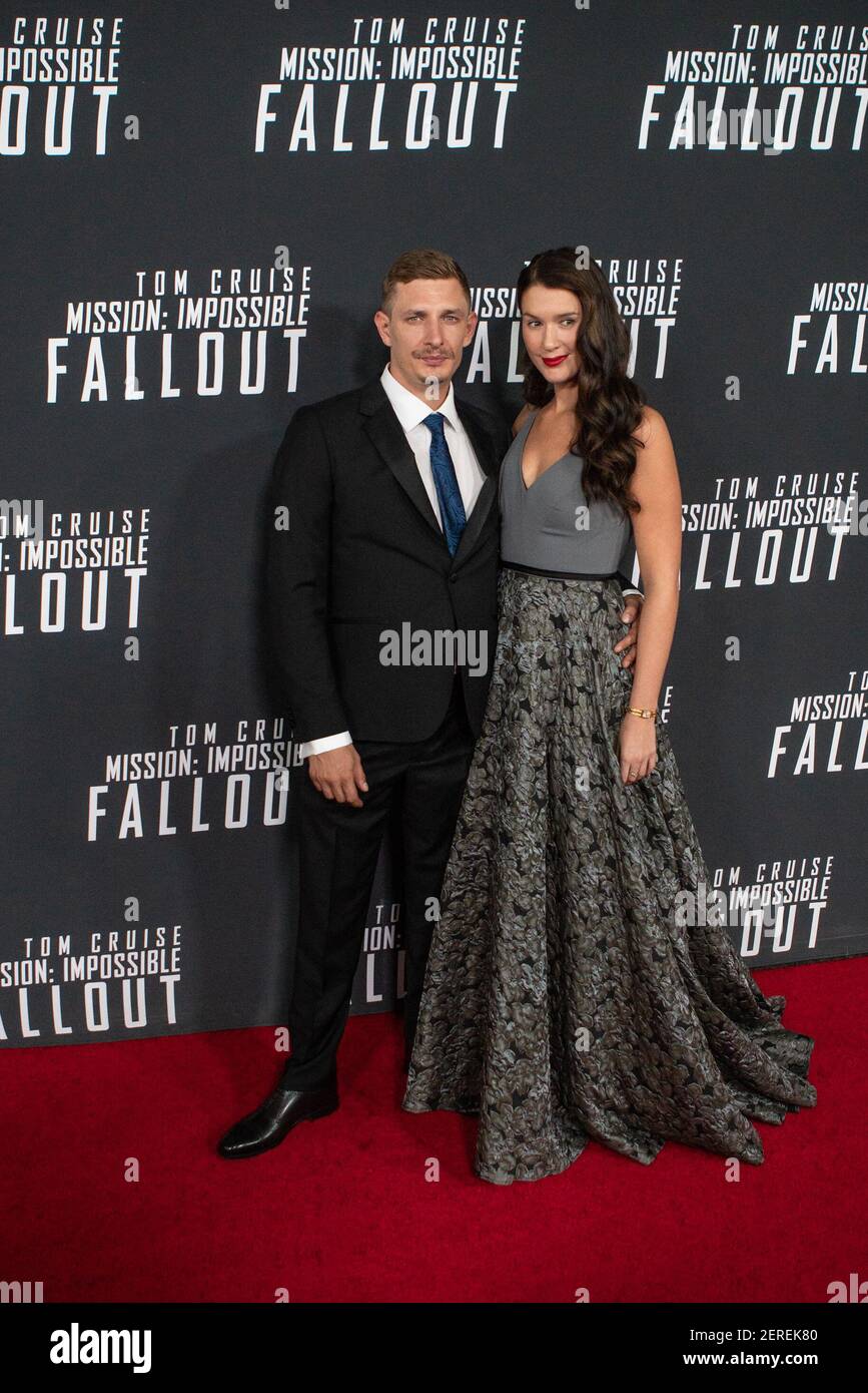 (L-R): Actor Frederick Schmidt who plays "Zola" in Mission: Impossible ...