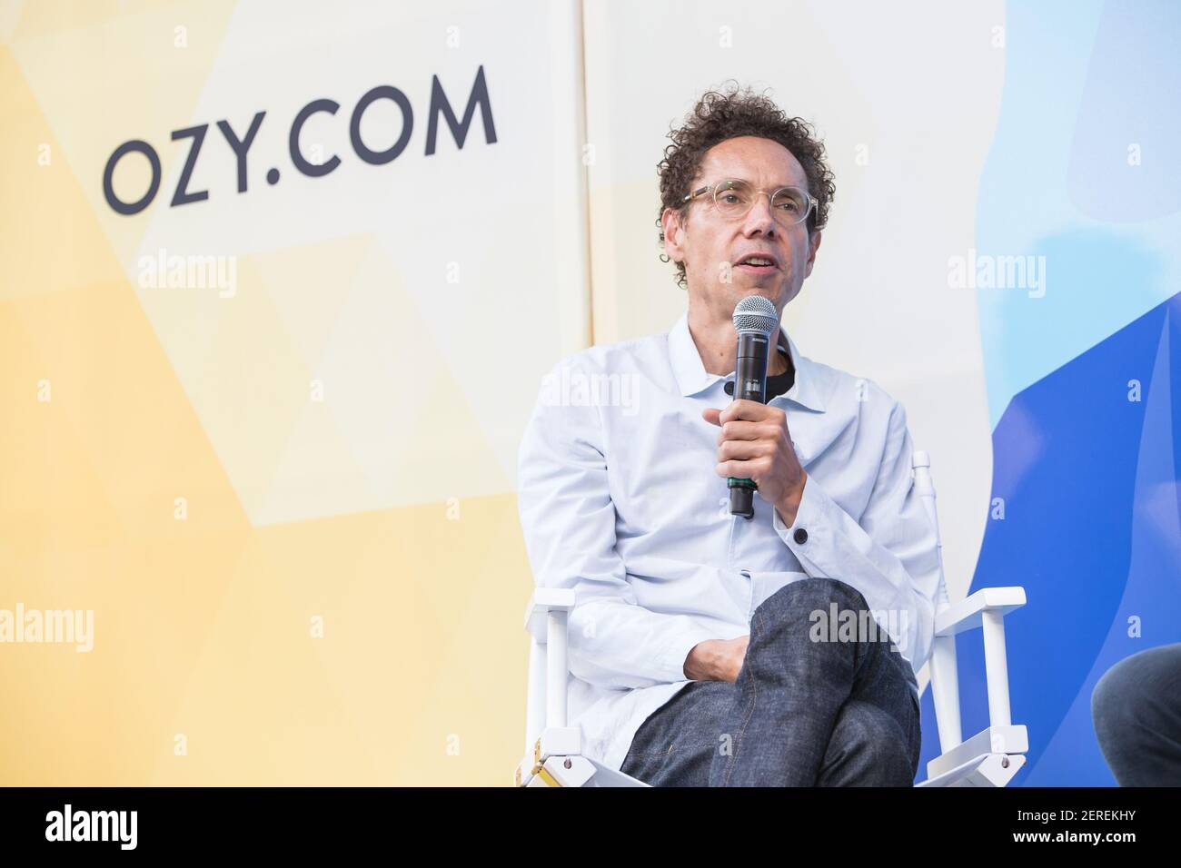 Malcom Gladwell speaks onstage during OZY FEST 2018 at Rumsey Playfield ...