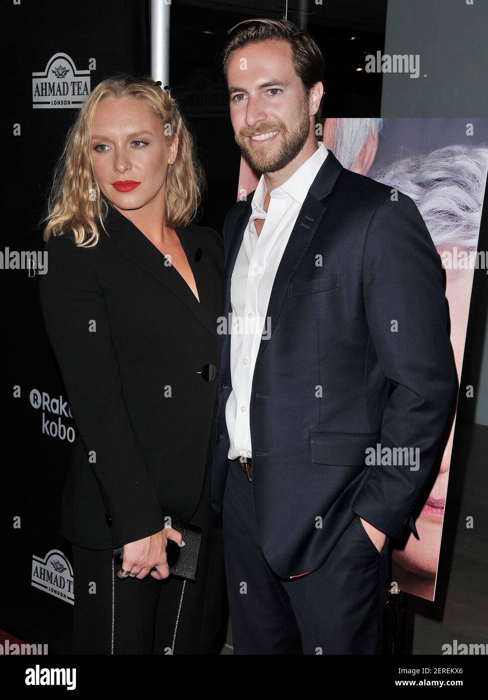 (L-R) Annie Starke and Husband Marc Albu at "The Wife" Los Angeles ...