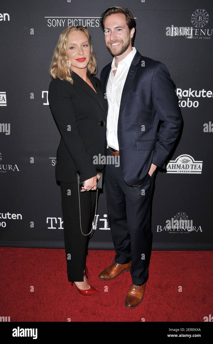 (L-R) Annie Starke and Husband Marc Albu at "The Wife" Los Angeles ...