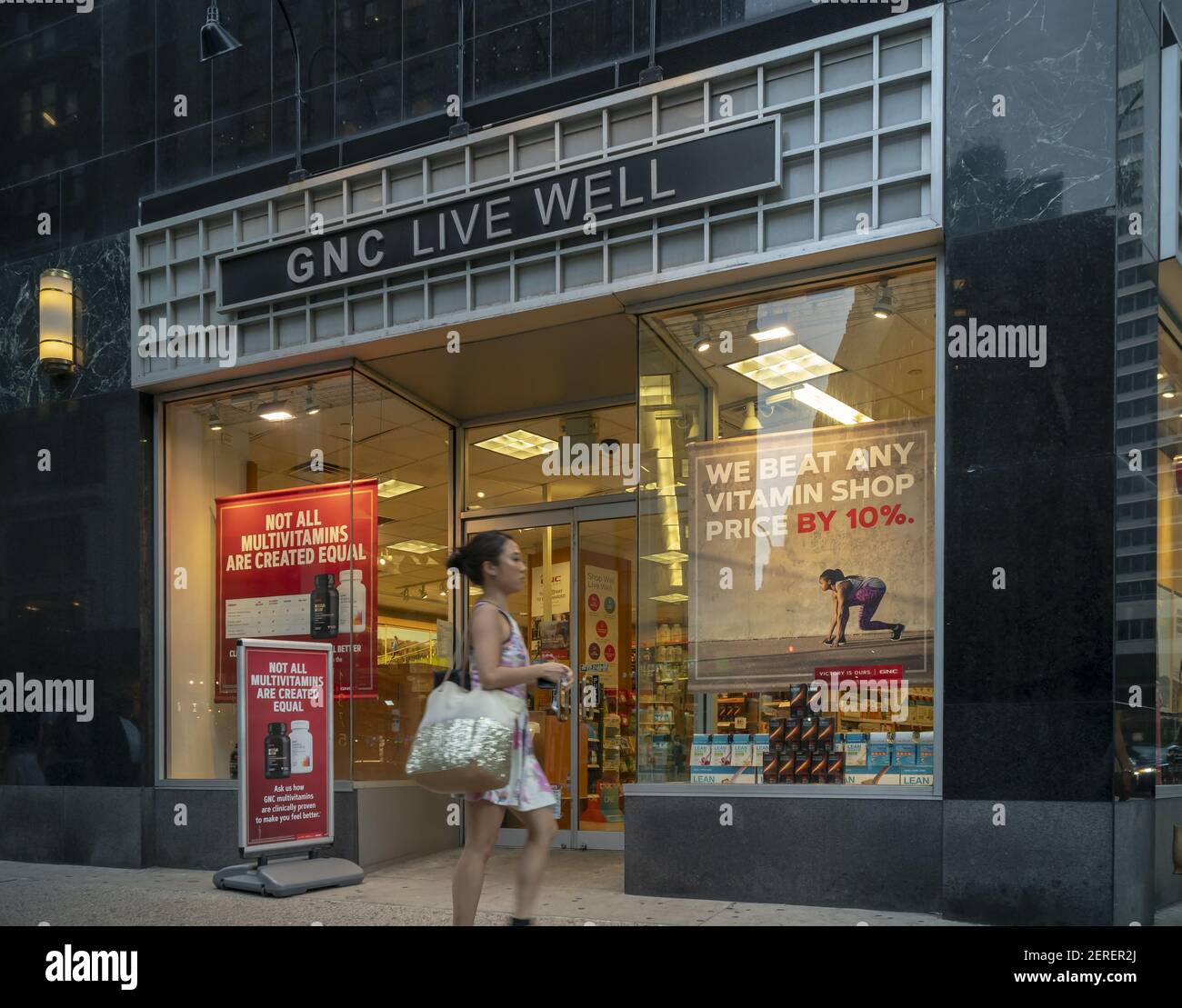 A GNC health-supplement store in Midtown Manhattan in New York on ...