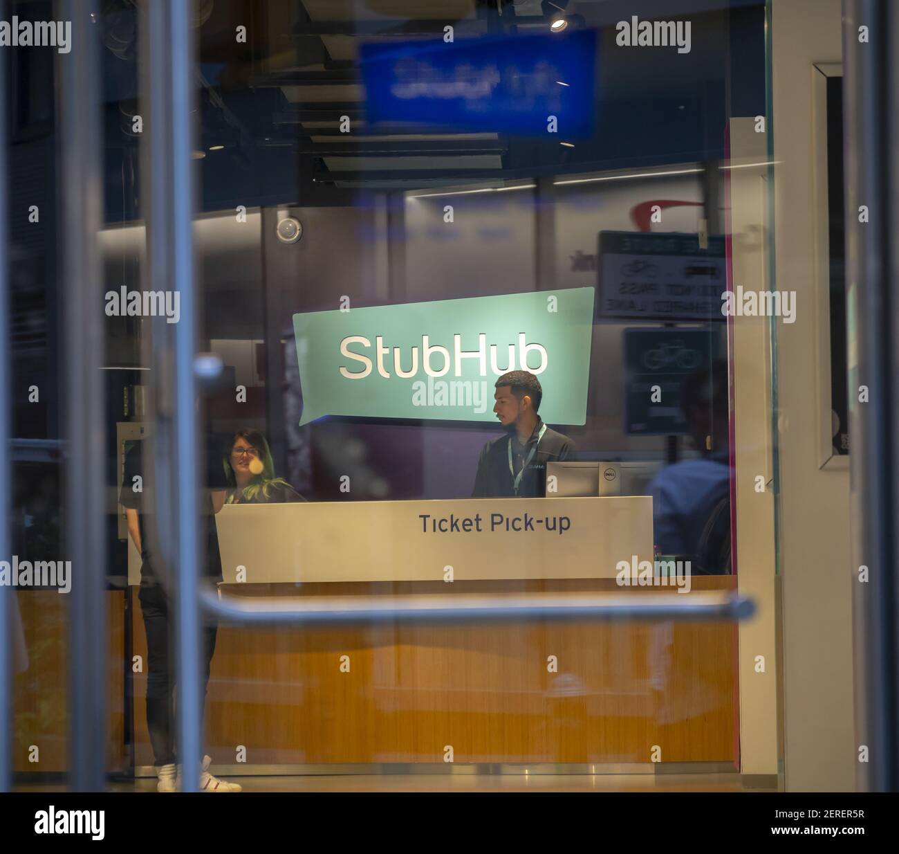 A StubHub ticket broker storefront in Midtown in New York on Tuesday ...