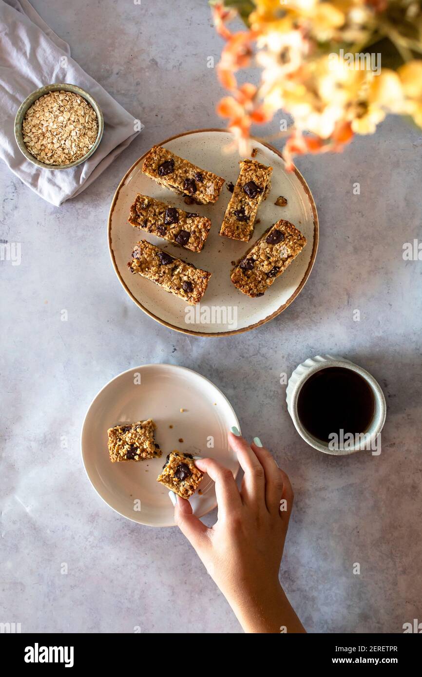 Hands grabbing food hi-res stock photography and images - Alamy