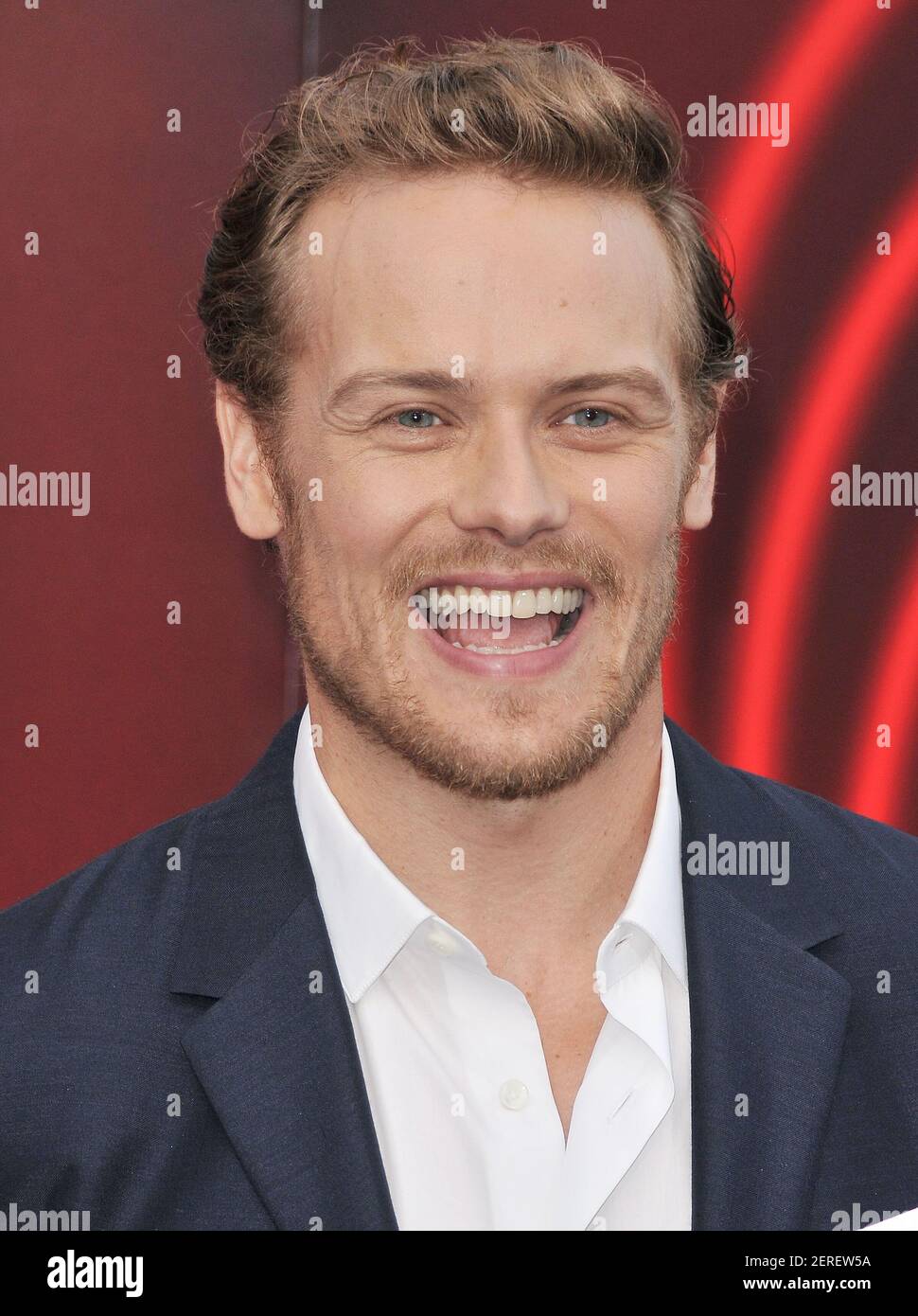 Sam Heughan arrives at "The Spy Who Dumped Me" Los Angeles Premiere ...