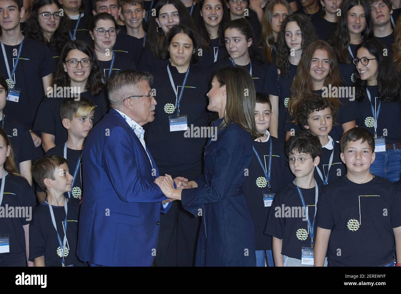 26-07-2018 Madrid Queen Letizia during a lecture as part of the summer ...
