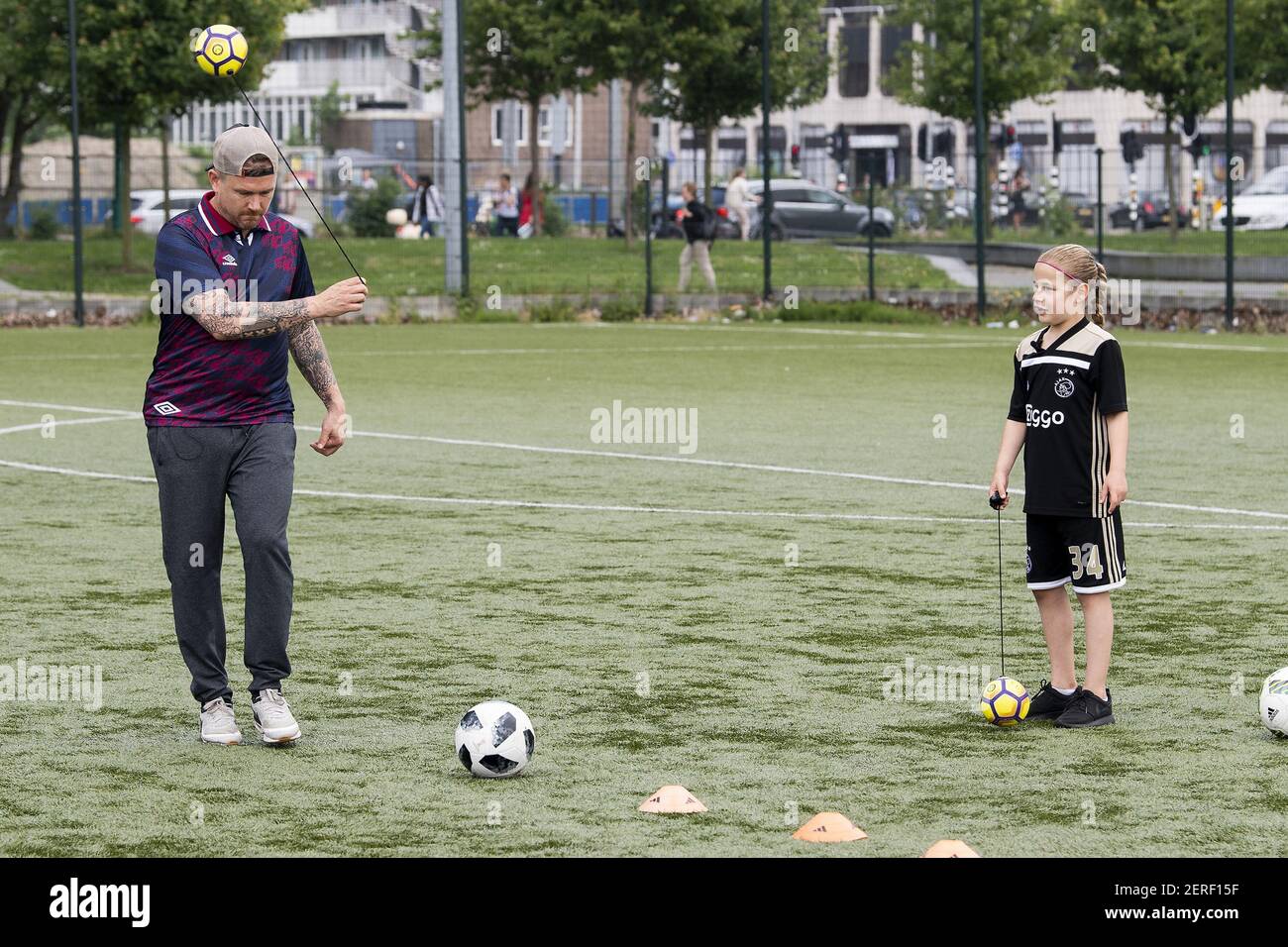 AMSTERDAM , 04-06-2018 , voetbal battle John de Mol - Esra Neter (Photo ...