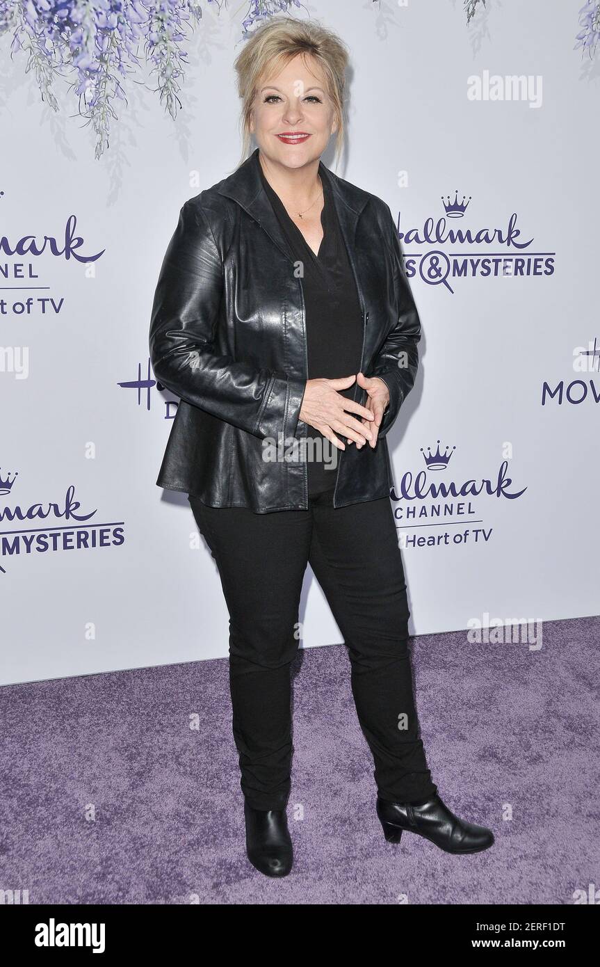 Nancy Grace arrives at the Hallmark Channel and Hallmark Movies ...