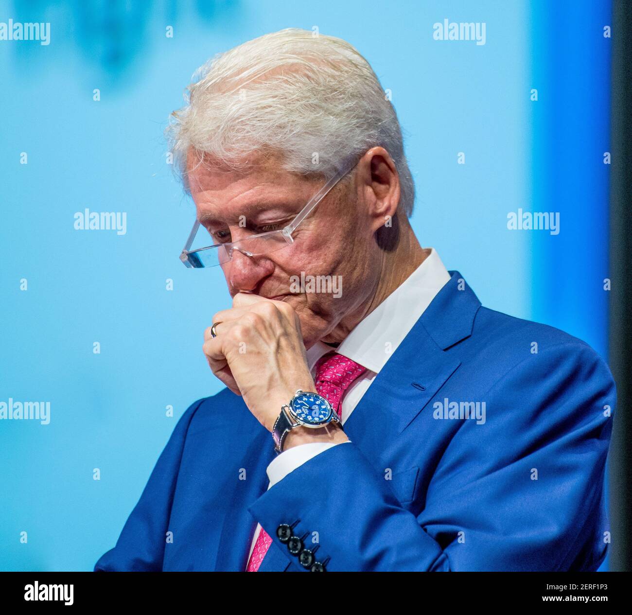 Bill Clinton during the last day of the AIDS Conference 2018 in ...