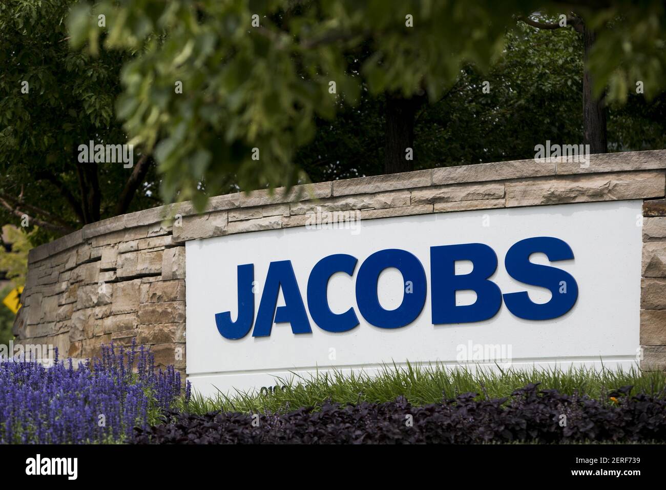 A logo sign outside of a facility occupied by the Jacobs Engineering Group in Englewood ...