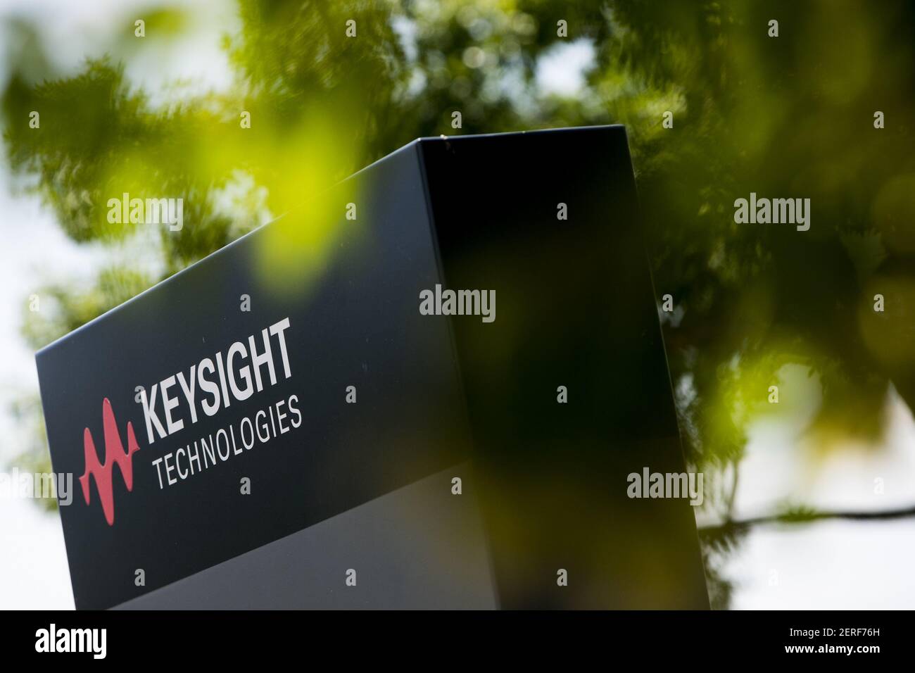 A logo sign outside of a facility occupied by Keysight Technologies in ...