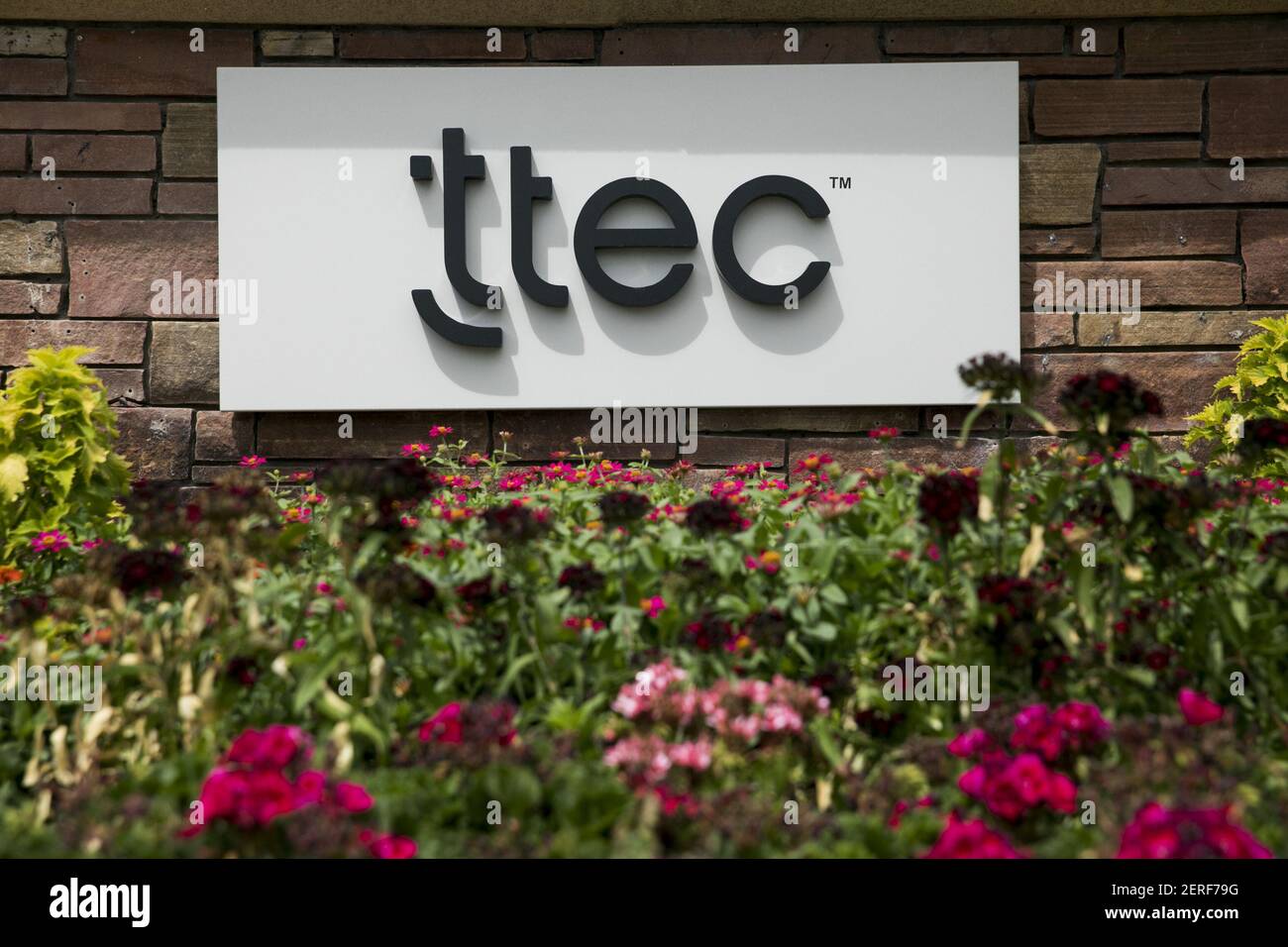 A logo sign outside of the headquarters of TTEC in Englewood, Colorado ...