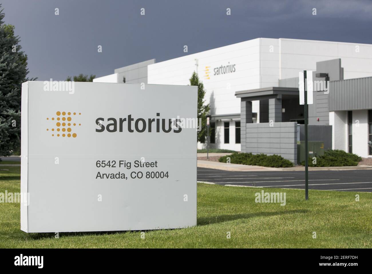 A logo sign outside of a facility occupied by The Sartorius group in ...