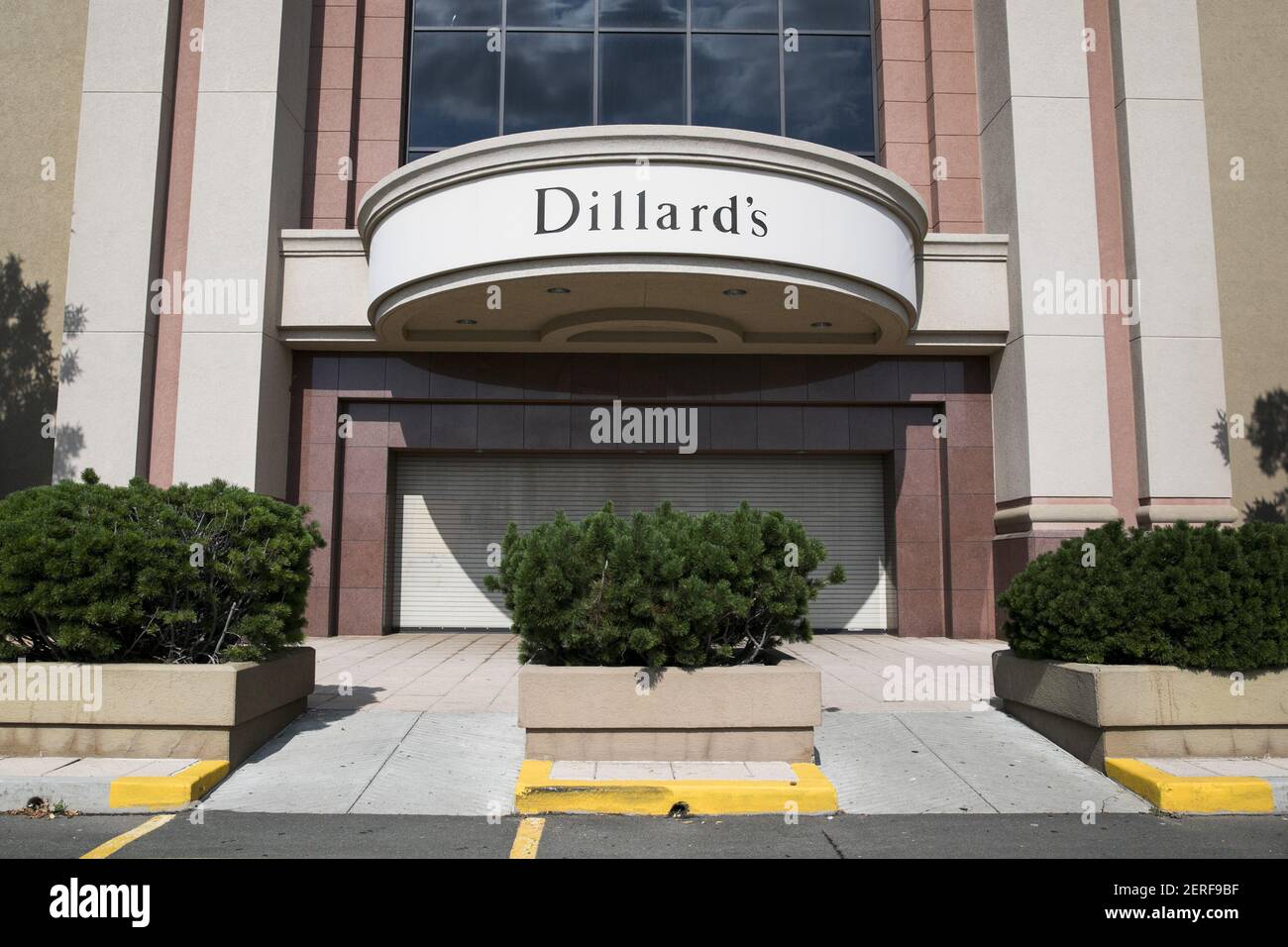 A logo sign outside of a Dillard's retail store in Broomfield, Colorado ...