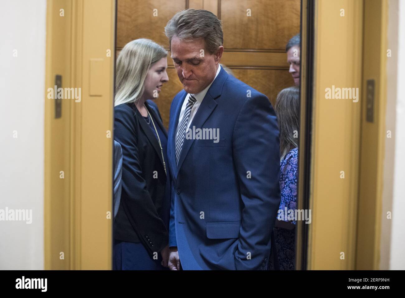 UNITED STATES - JULY 24: Sen. Jeff Flake, R-Ariz., is seen in the ...
