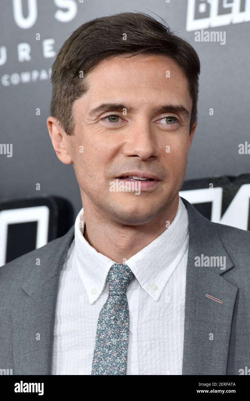 Topher Grace attends the 'BlacKkKlansman' New York Premiere at BAM ...