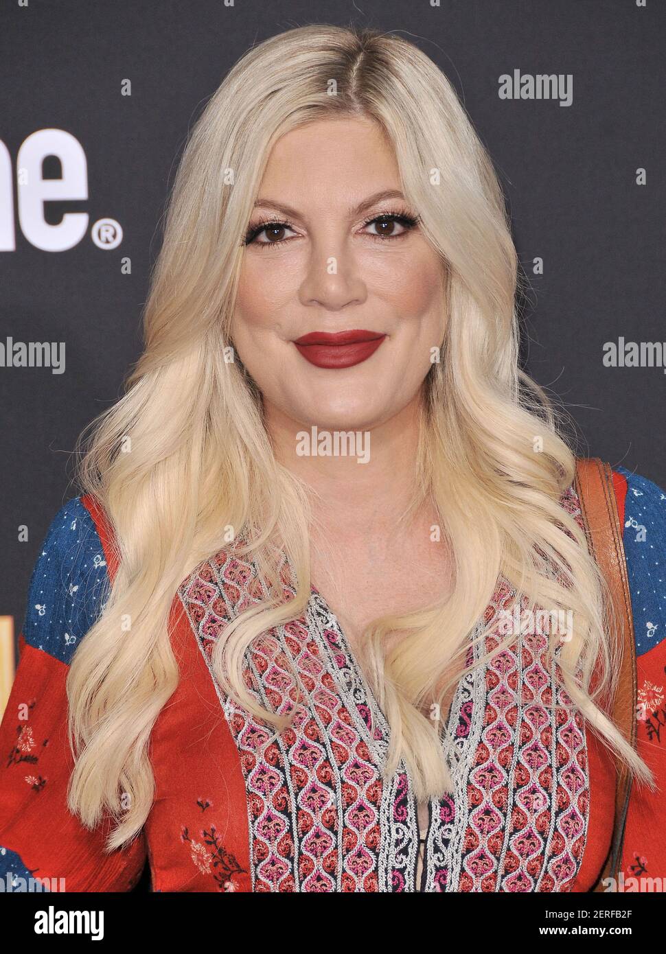 Tori Spelling arrives at the Disney’s “Christopher Robin" Los Angeles ...