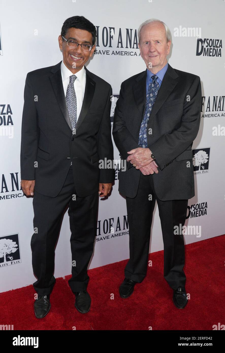 Dinesh D'Souza and Gerald Molen at the 'Death Of A Nation' Los Angeles Premiere held at Regal L ...