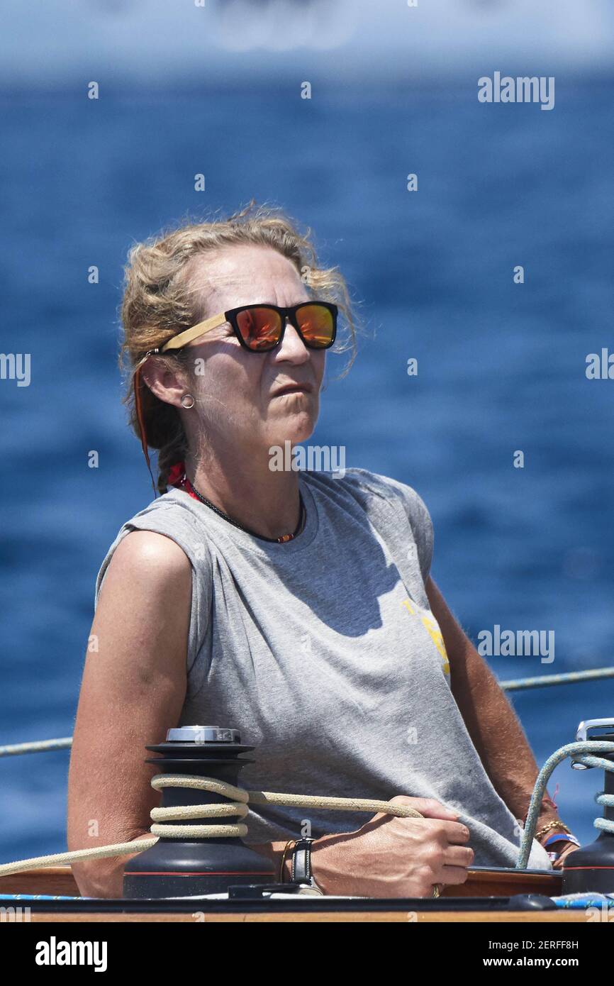 02-08-2018 Princess Elena on board of the Titia during the 37th Copa ...