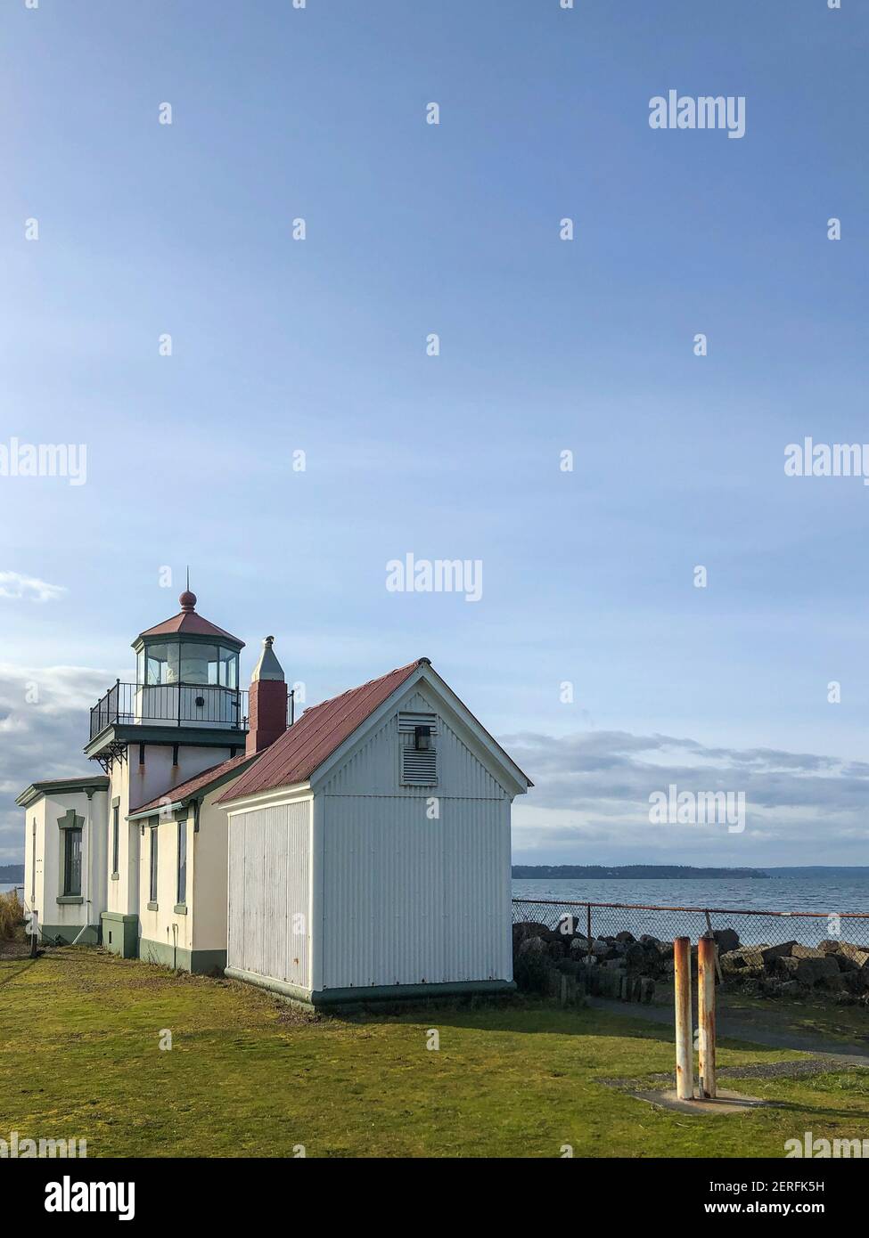 West Point Light is an active aid to navigation on Seattle, Washington ...