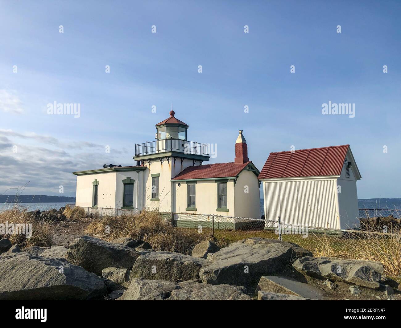 West Point Light is an active aid to navigation on Seattle, Washington ...