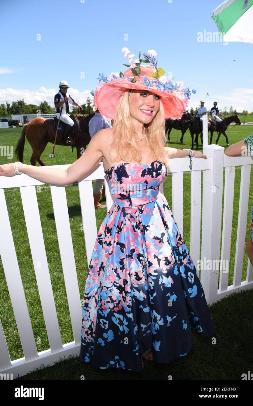Dr. Kelly Powers attends The Victory Cup Polo Match on August 04, 2018 ...