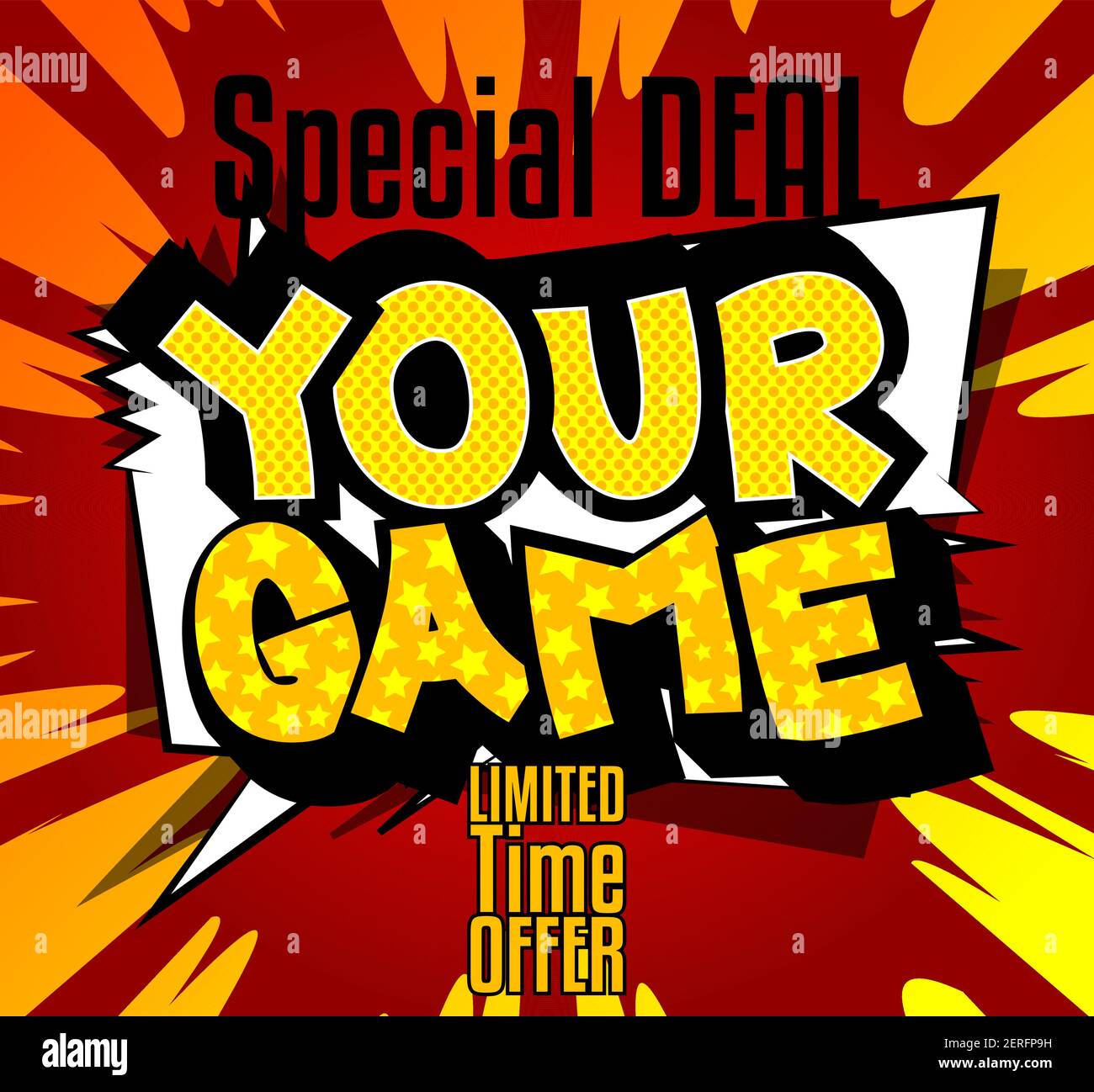 Pc or Console gaming sale, Gamer related Special Offer. Comic book ...