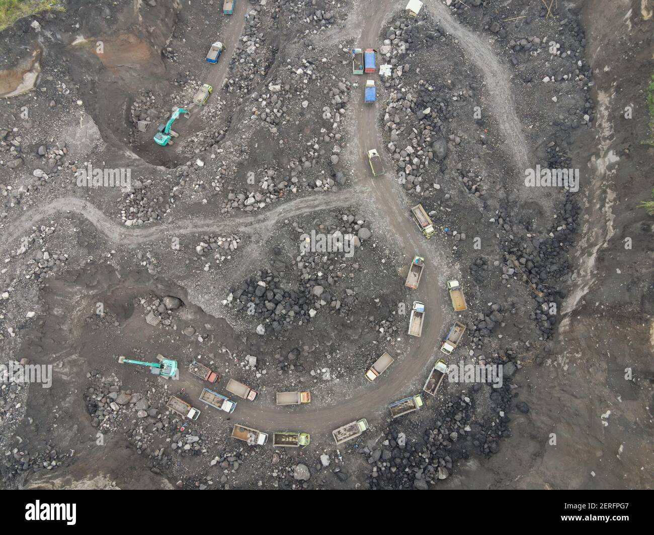 Aerial view merapi mountain hi-res stock photography and images - Alamy