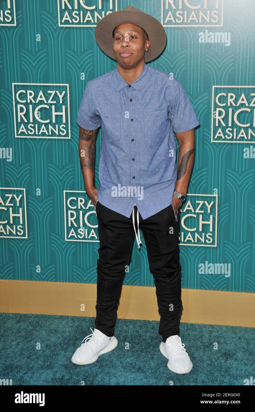 Lena Waithe arrives at the “Crazy Rich Asians” Los Angeles Premiere ...