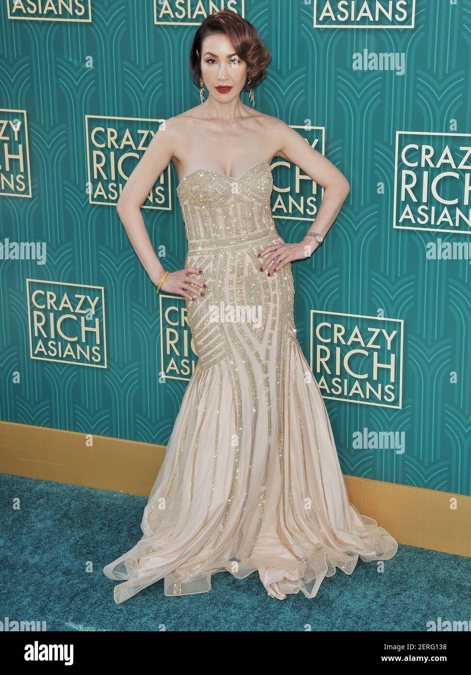 Amy Cheng arrives at the “Crazy Rich Asians” Los Angeles Premiere held ...