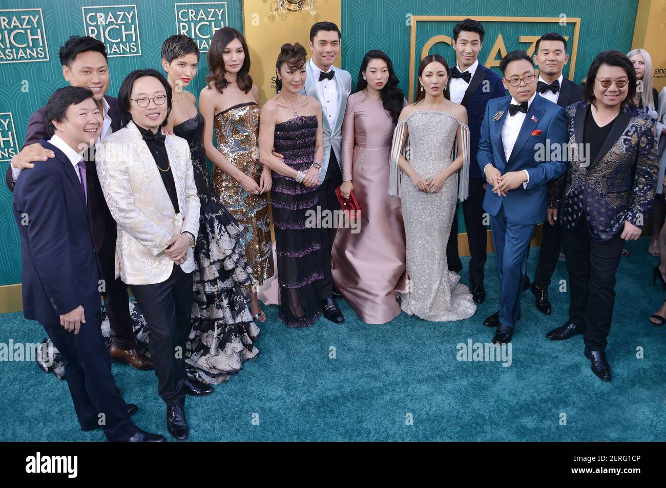 (L-R) "Crazy Rich Asians" Cast & Crew - Ken Jeong, Director John M. Chu ...